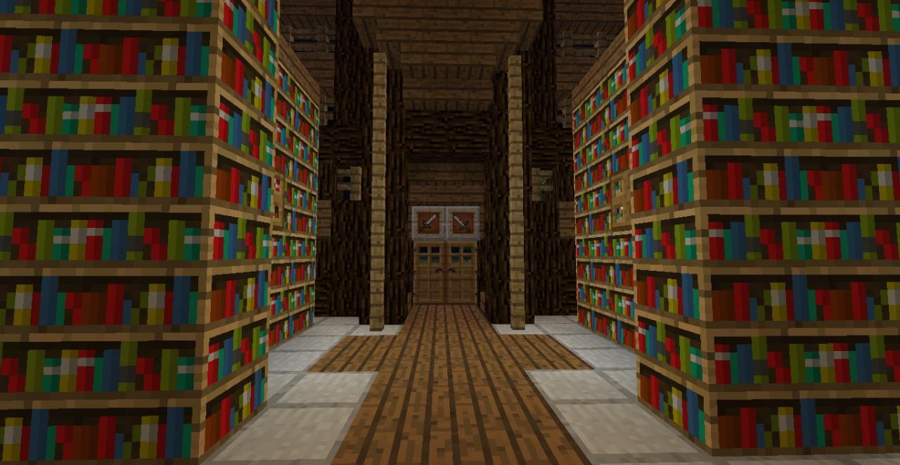Goldenstone Library [With Written Books] Minecraft Map