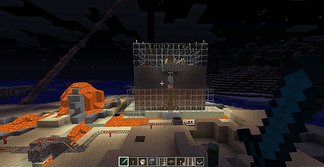sky base Minecraft Map