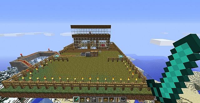 sky base Minecraft Map