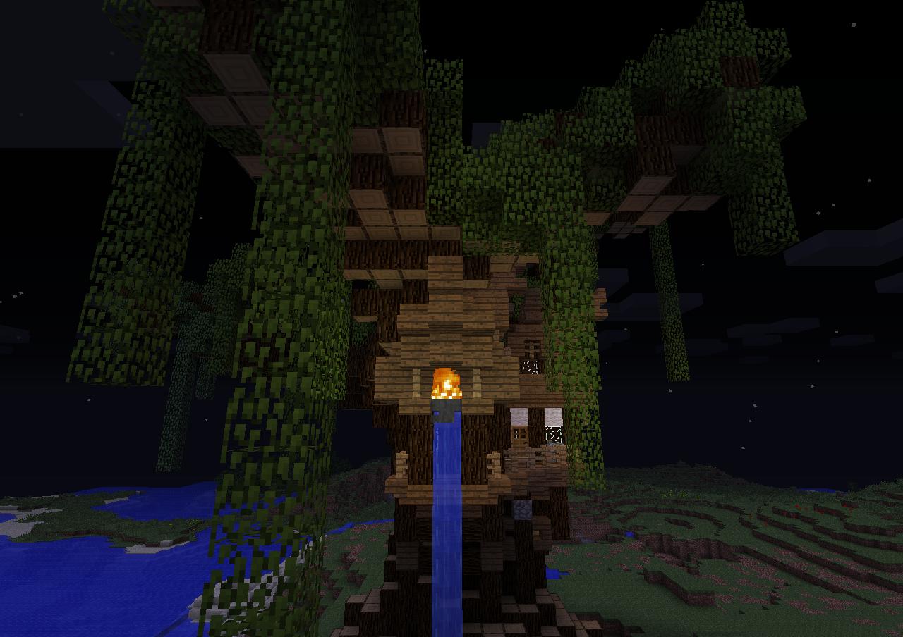Giant Tree and Nordic Tree House Minecraft Map