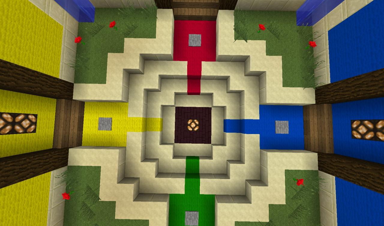 4 Player Spawn Lobby Minecraft Map