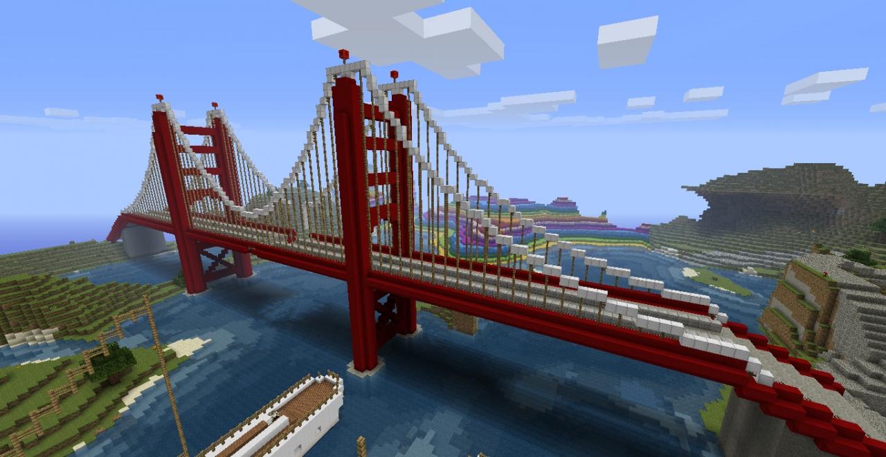 Golden Gate Bridge Minecraft Map