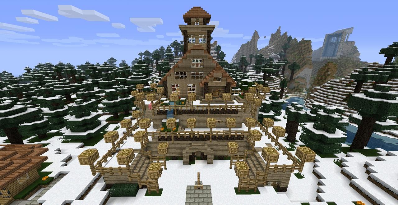 Winter Government Building Minecraft Map