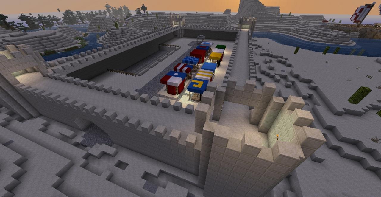 Simple Sandstone Castle Minecraft Map