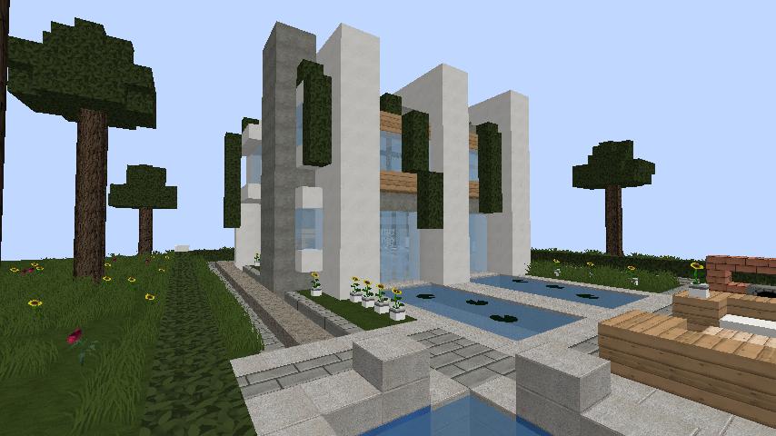 Sprout - a modern eco house Minecraft Map