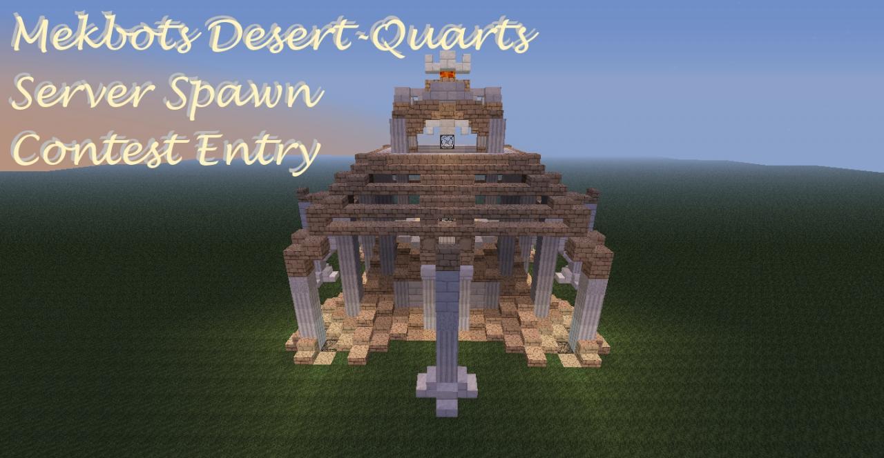 Mekbots Desert-Quarts Server Spawn Minecraft Map
