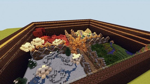4 biomes Minecraft Map