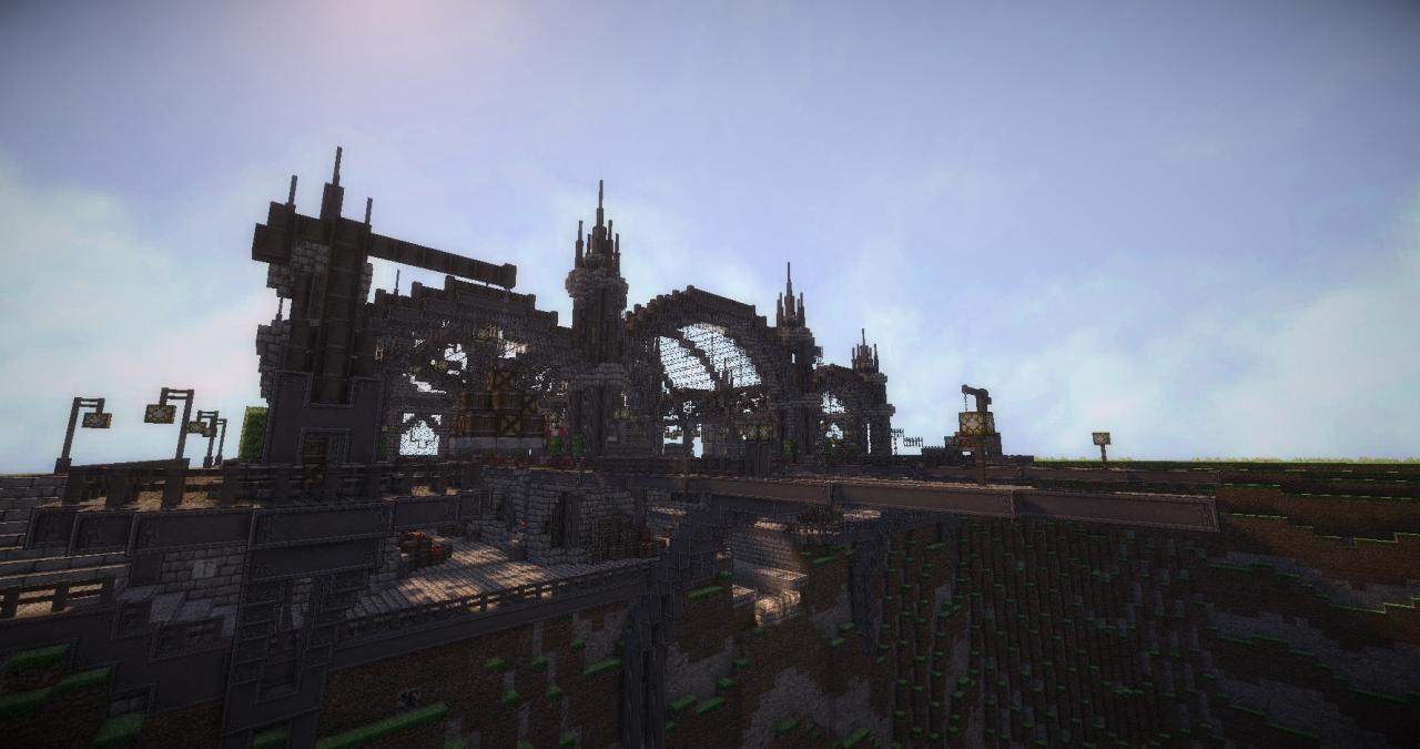 Steampunk Airship Terminal Minecraft Map