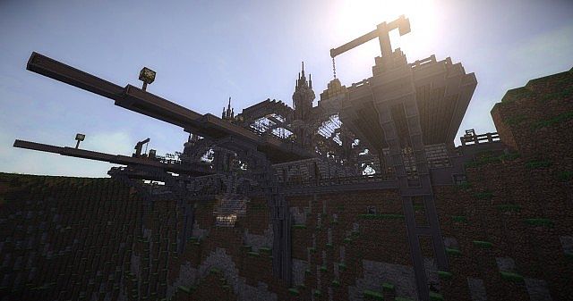 Steampunk Airship Terminal Minecraft Map