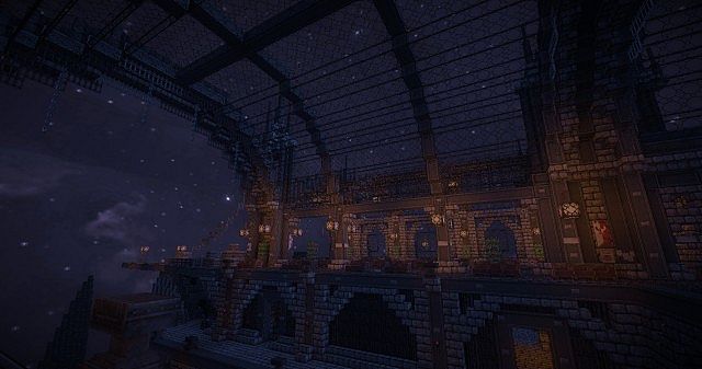 Steampunk Airship Terminal Minecraft Map