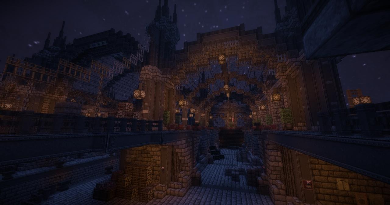 Steampunk Airship Terminal Minecraft Map