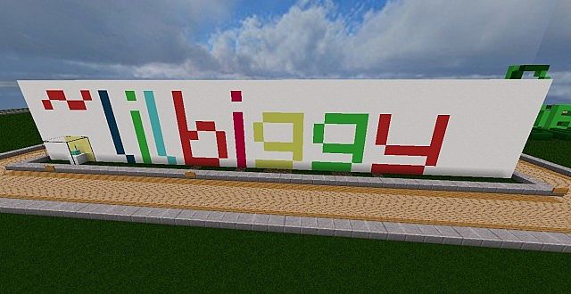 ~lilbiggy Clock-timer redstone name banner - by xXtheguy52Xx Minecraft Map