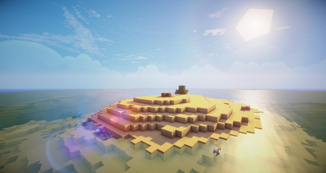 desert island survival Minecraft Map