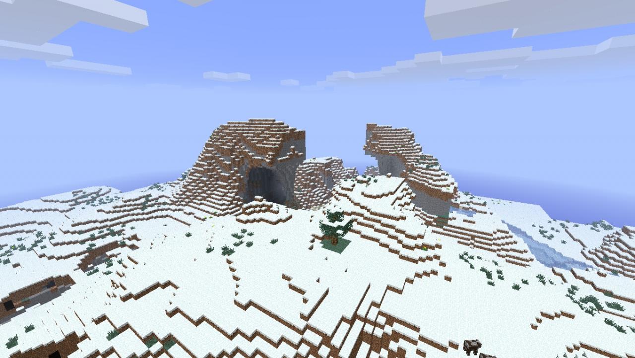 Snow Biome Landscape Minecraft Map