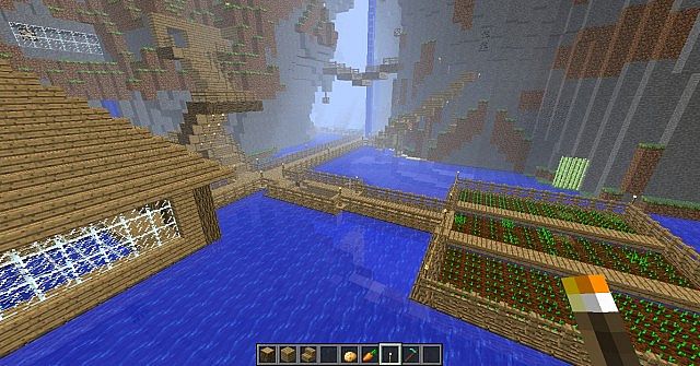 Mountain/Water Spawn Minecraft Map