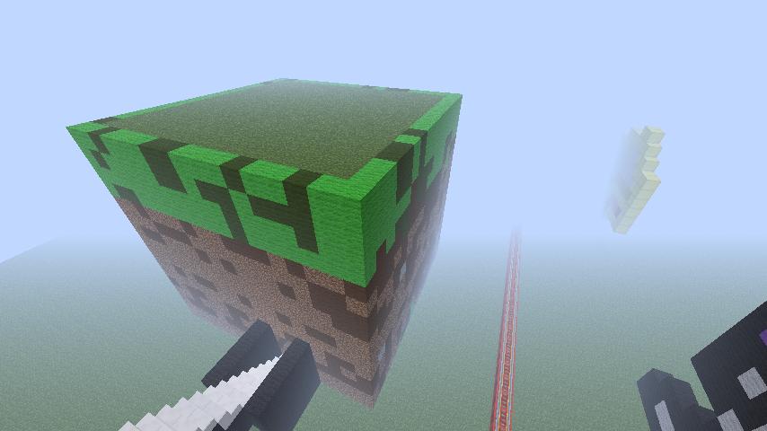 Alot Of Pixel Art & Stark Tower Minecraft Map