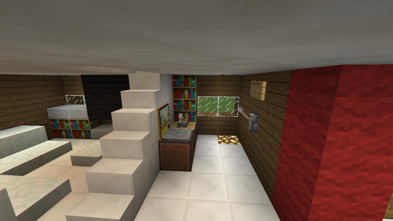 Red N' White Modern House Minecraft Map