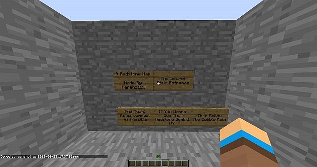 Redstone Secret Stair Entrance Minecraft Map