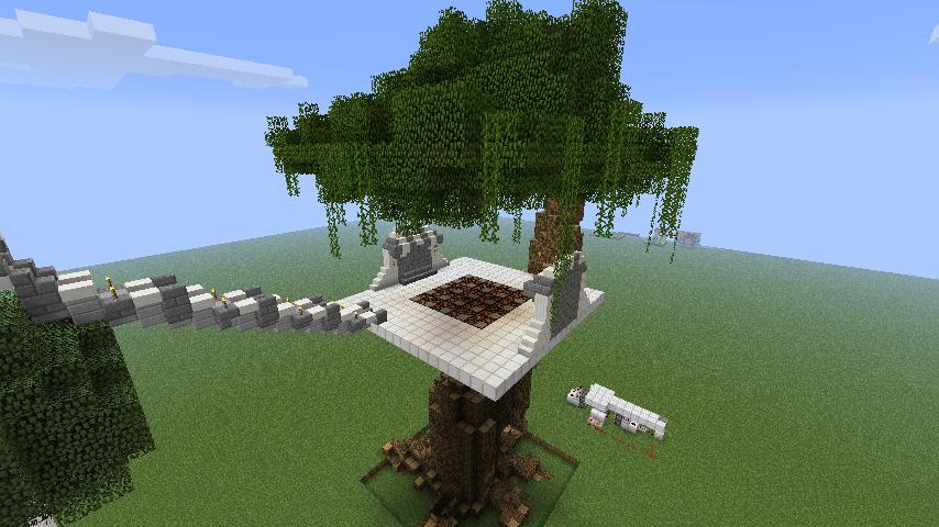 PMC Spawn Entry: The four trees of Minecraft Map