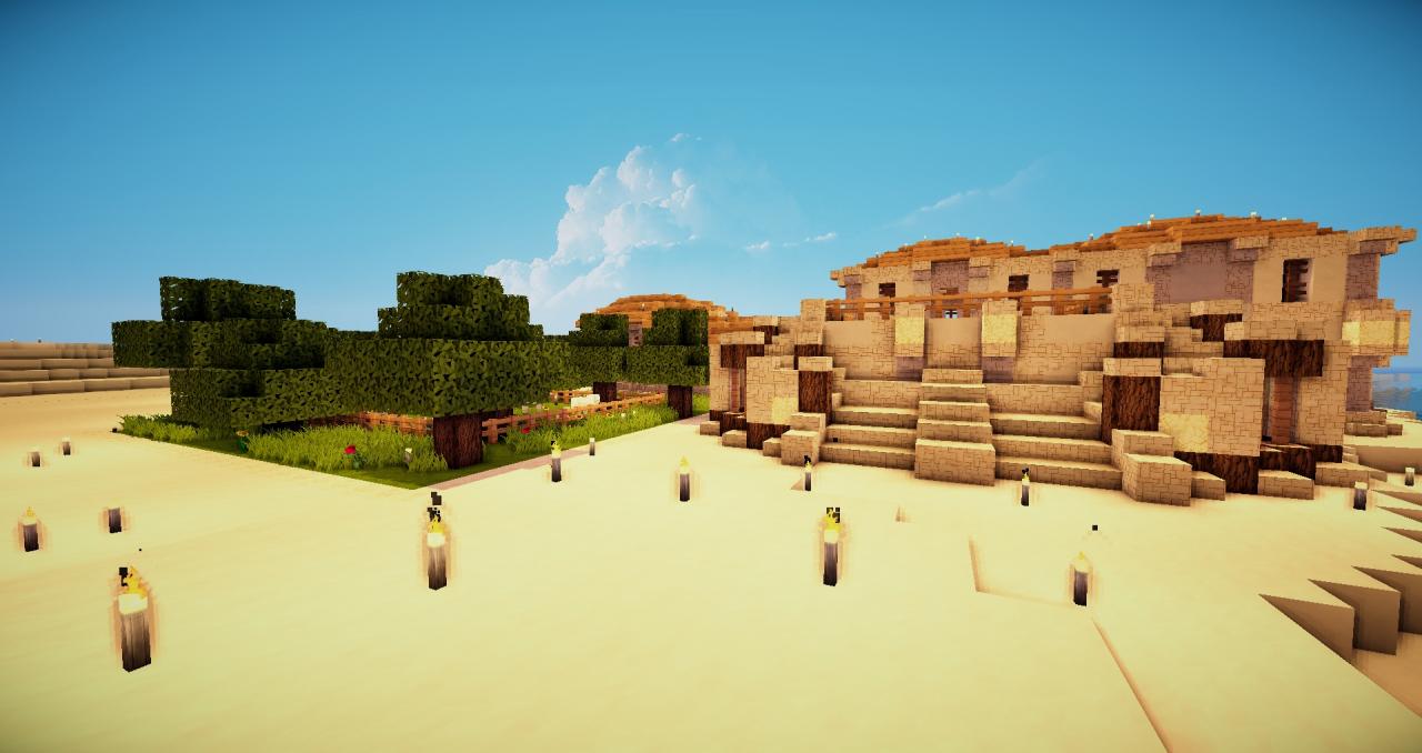 Beach House - Desert House Minecraft Map