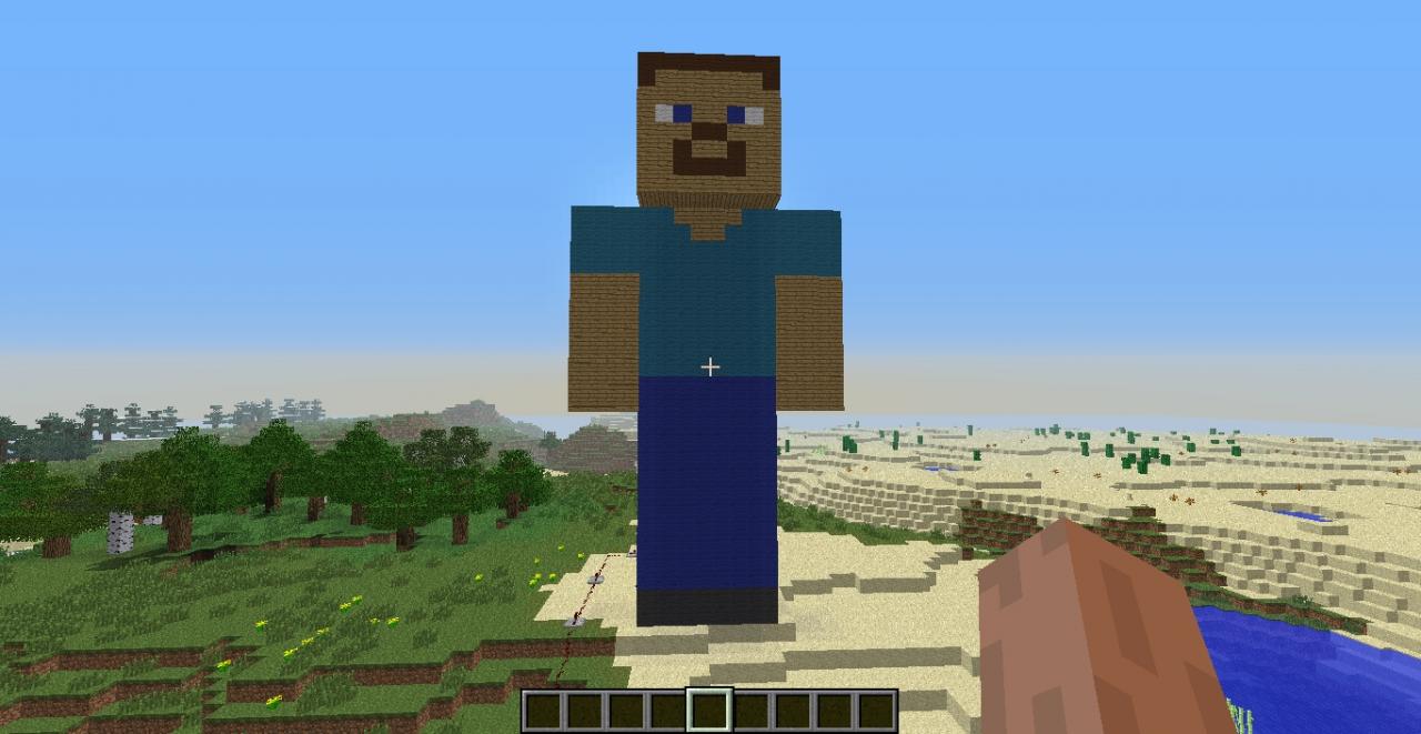 Steve with Fireworks Minecraft Map