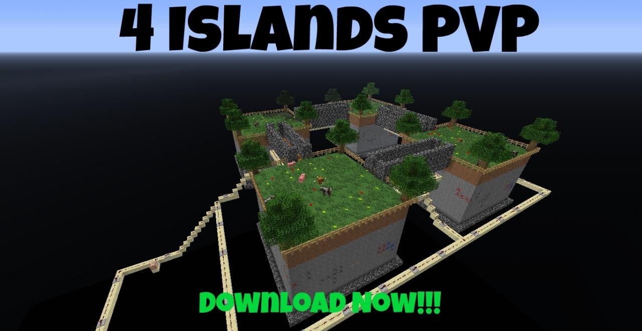 4 Islands PvP Minecraft Map