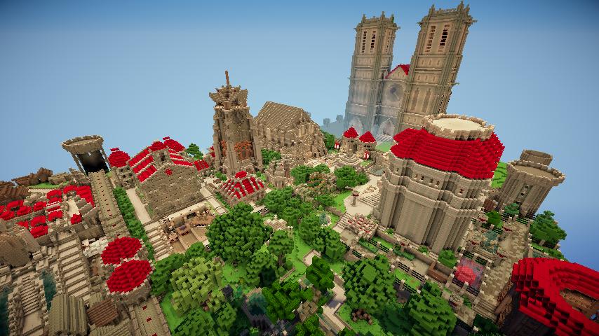 New Rothberg Government District - Fractured Forge MC Spawn Minecraft Map