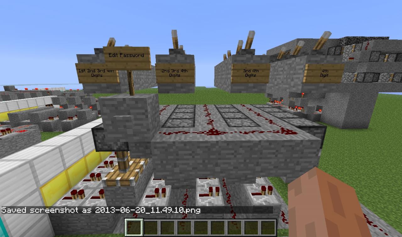 Programmable Combination Lock Minecraft Map