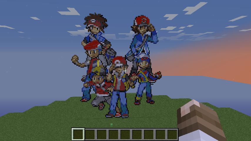 Pokemon All Male Trainers Minecraft Project