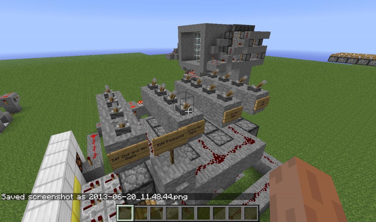Programmable Combination Lock Minecraft Map