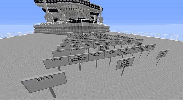 Queen Mary 2 Minecraft Map