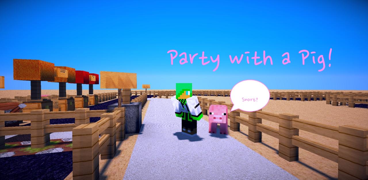 Piggy Racing! [UPDATED] 1.2! Now With Disco Floor! Minecraft Map