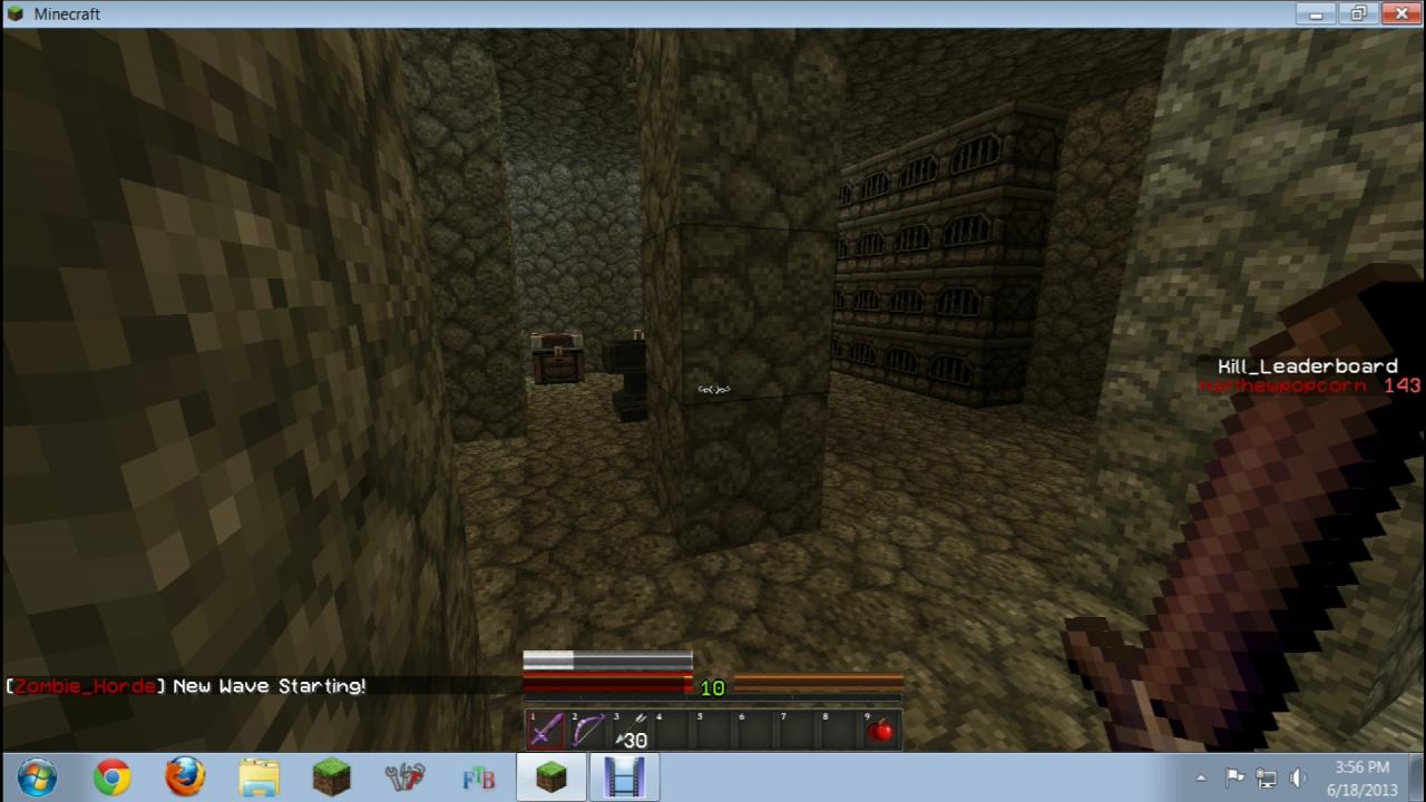 Zombie Horde-Redstone Mini-game{Uses MC 1.7} Minecraft Map