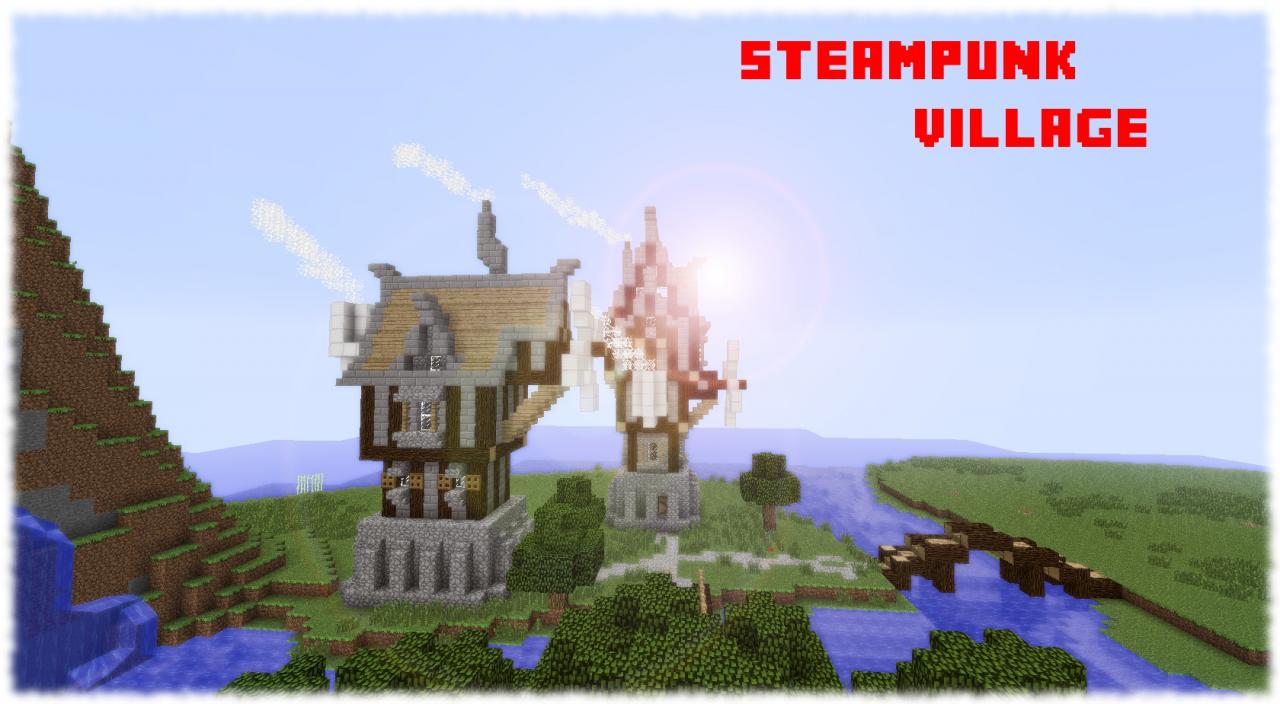 -=Steampunk Village=- Minecraft Map