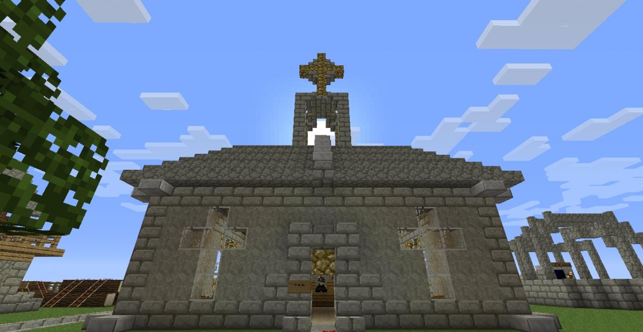 Stonebrick Church Minecraft Map
