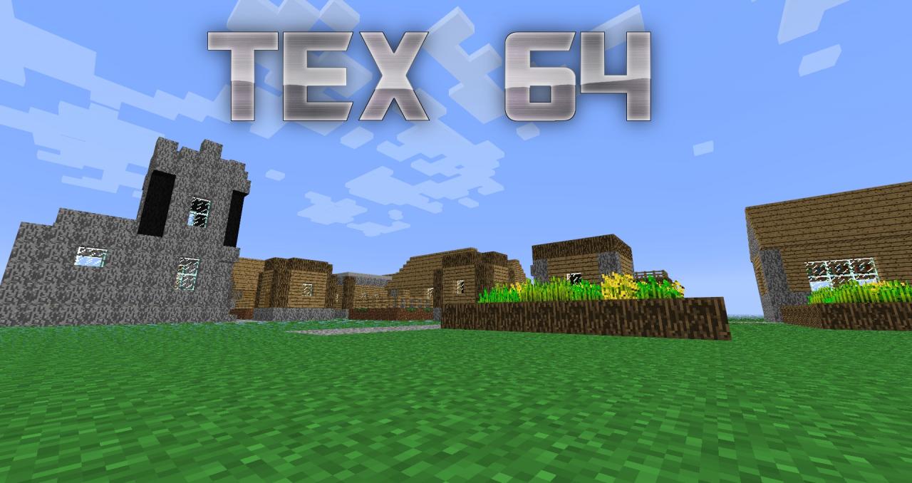 TEX 64 UPDATED GUI & WOLF GLITCH! Minecraft Texture Pack