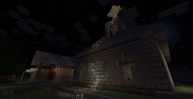 Epic Town with a Tower Minecraft Map