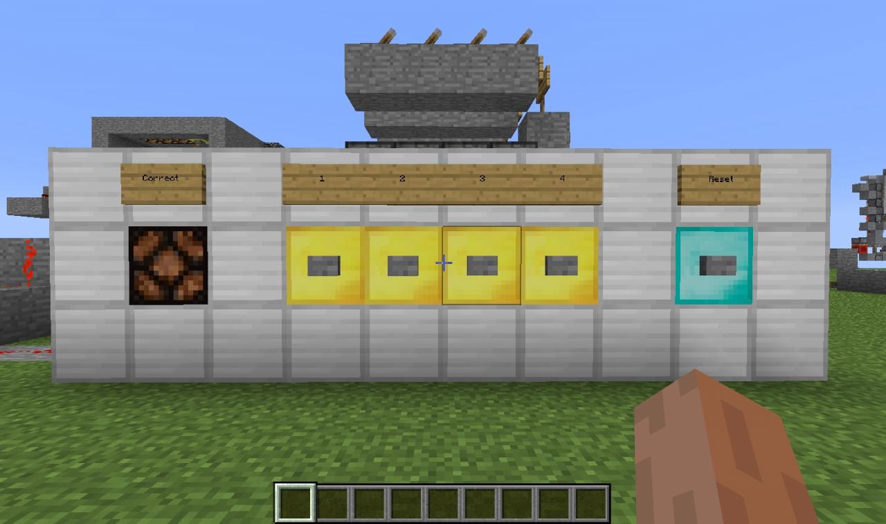 Programmable Combination Lock Minecraft Map