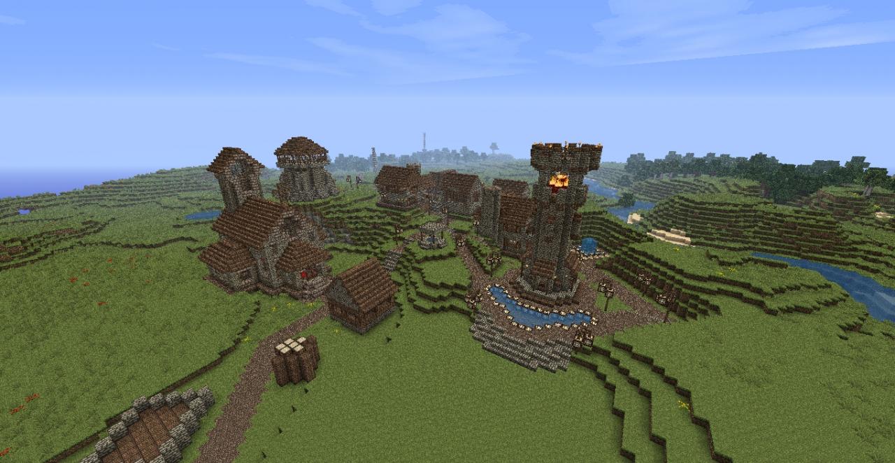 Village-town expansion Minecraft Map