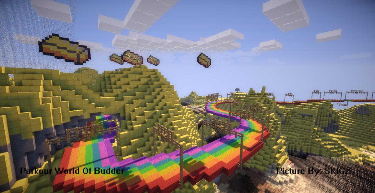 Parkour World Of Budder! [Parkour/ADV] Custom Map - Built By SKIGZ Minecraft Map