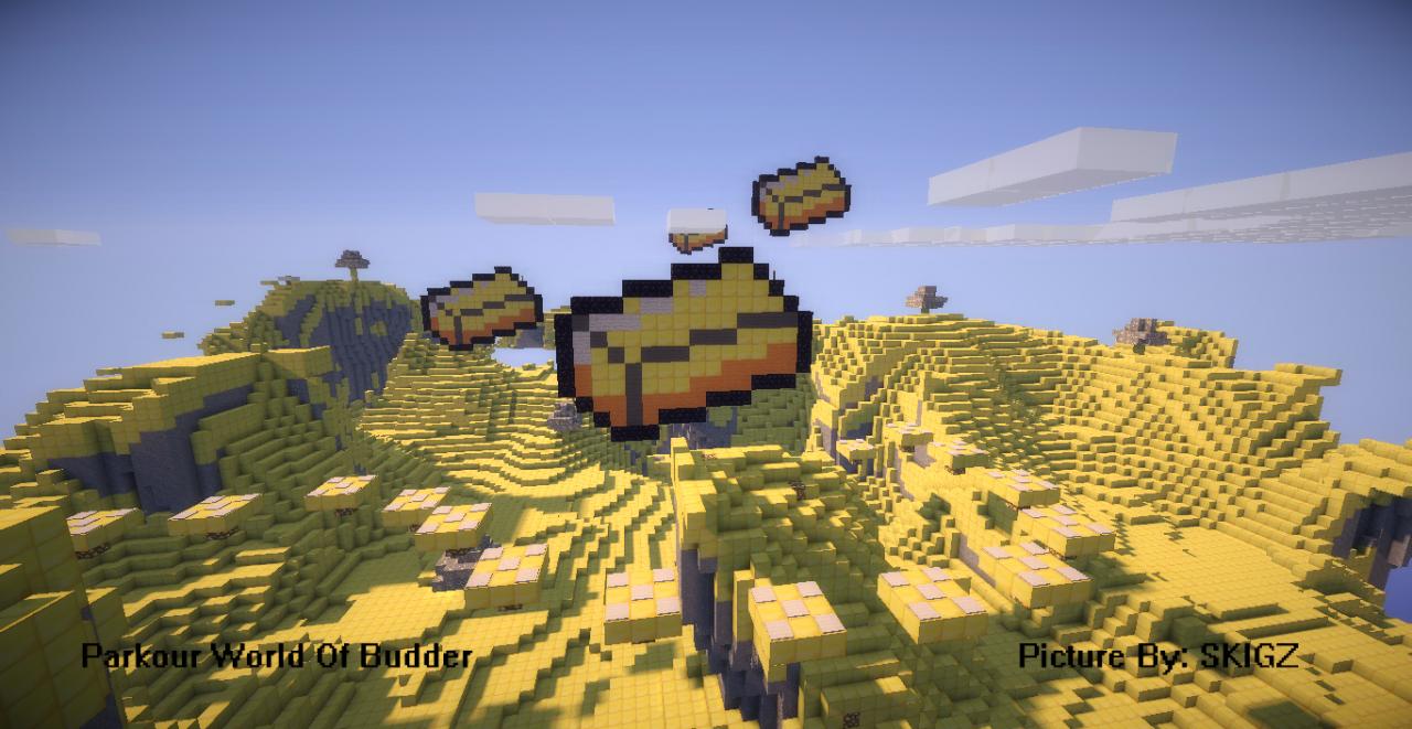 Parkour World Of Budder! [Parkour/ADV] Custom Map - Built By SKIGZ Minecraft Map