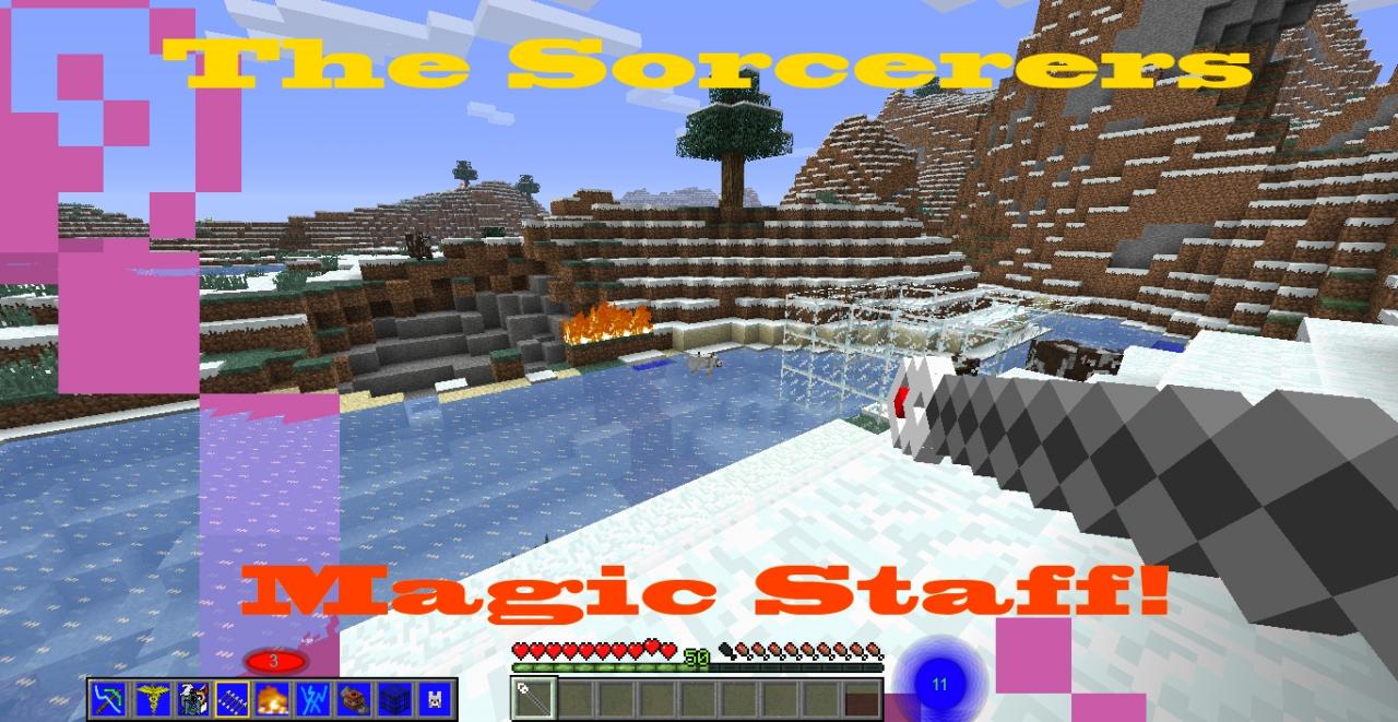 Sorcerers Magic Staff Minecraft Mod