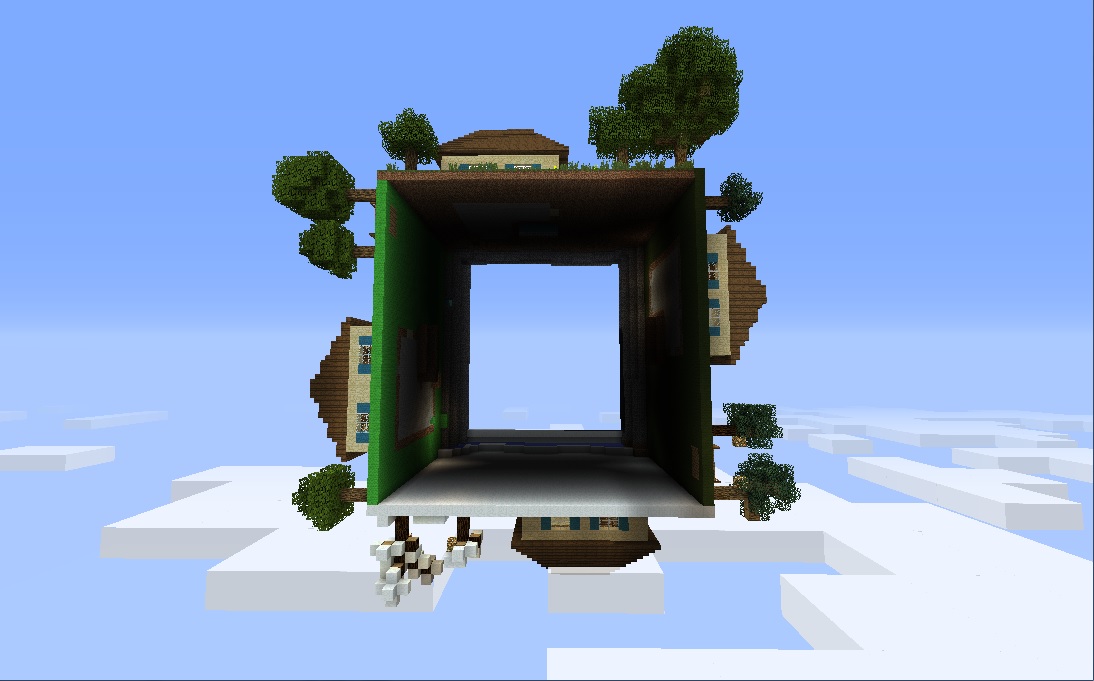 Square world - four seasons + World save Minecraft Map