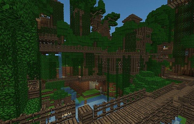 Tree Top Village Minecraft Map
