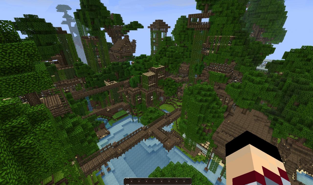 Tree Top Village Minecraft Map