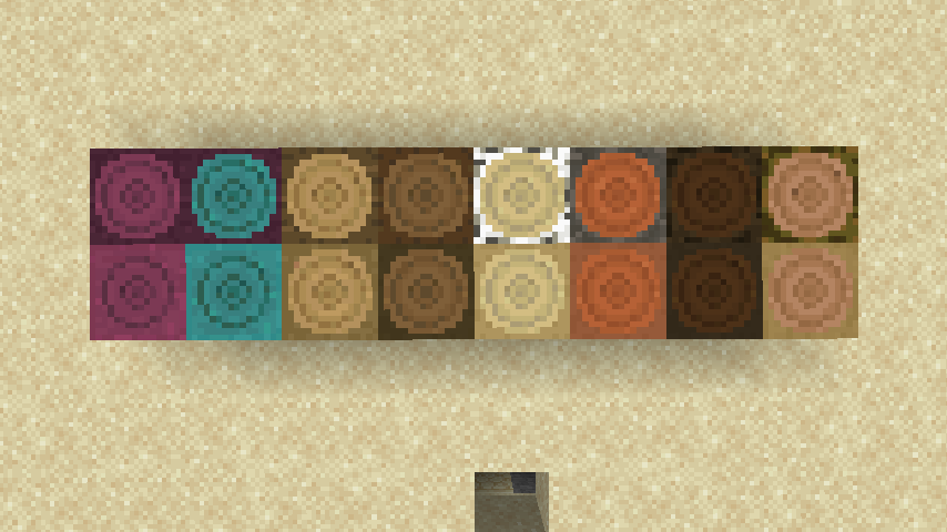 Rounded Log Tops Minecraft Texture Pack