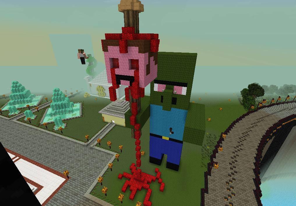 Mob statue Minecraft Map