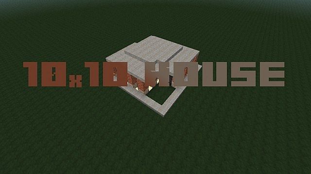 10x10 Modern House Minecraft Map