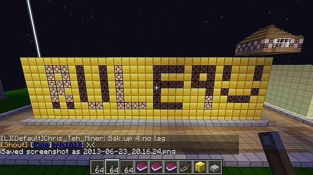 Flashing Sign With My Username Just A Random Creation Minecraft Map