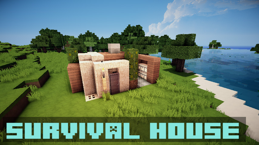 Modern Survival House Minecraft Map